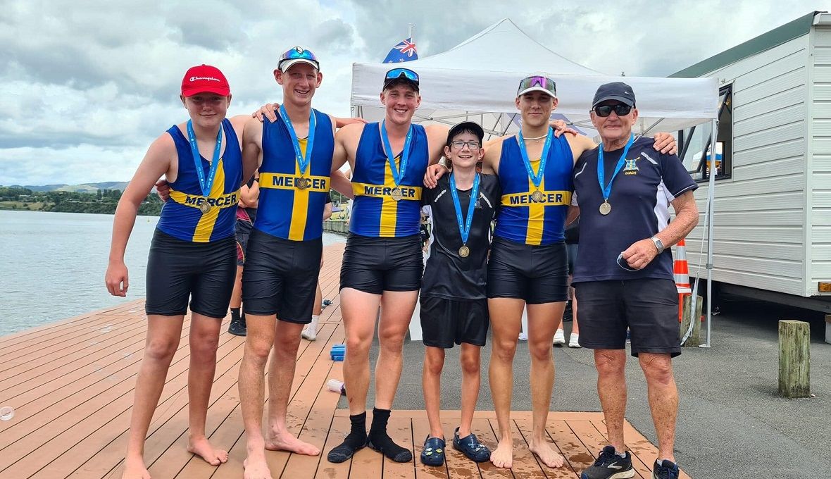 Gold medal for Mercer Rowing Club crew - Counties Sports Hub